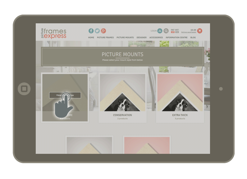 How to Order a Picture Mount | Frames Express